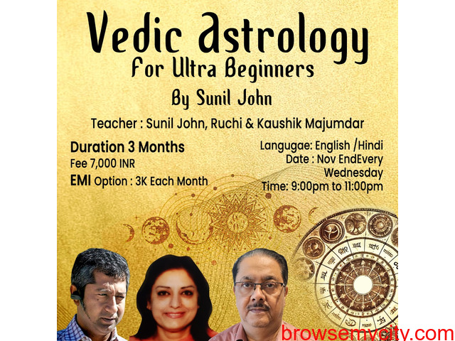 Astrology for Ultra Beginners Vedic Wisdom with Sunil John - 351302