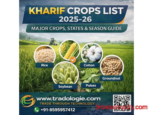 Kharif Crops List 2025-26: Major Crops, States & Season Guide - 412820